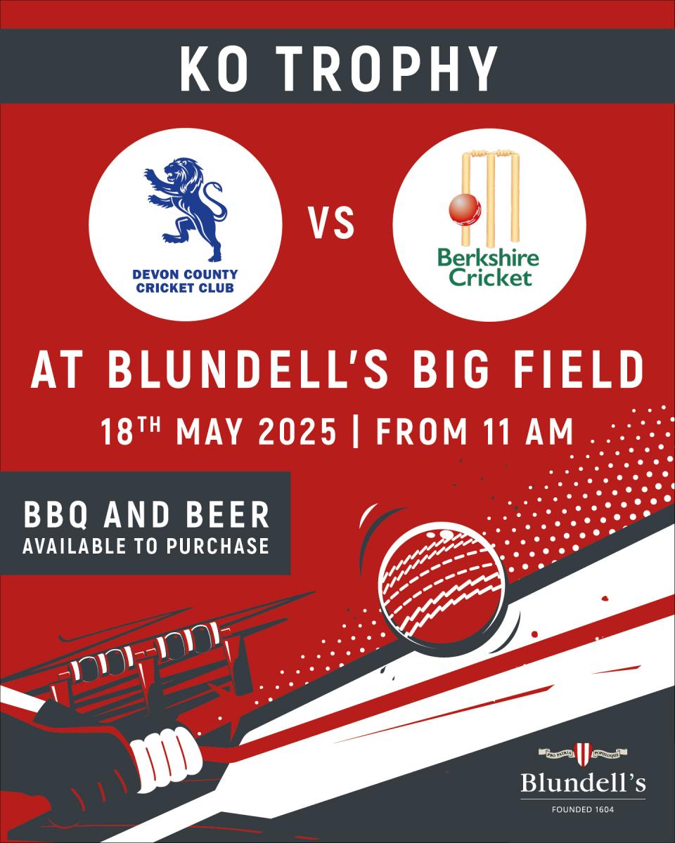 Join us for a BBQ and beer at Blundell's on 18 May - Devon Cricket